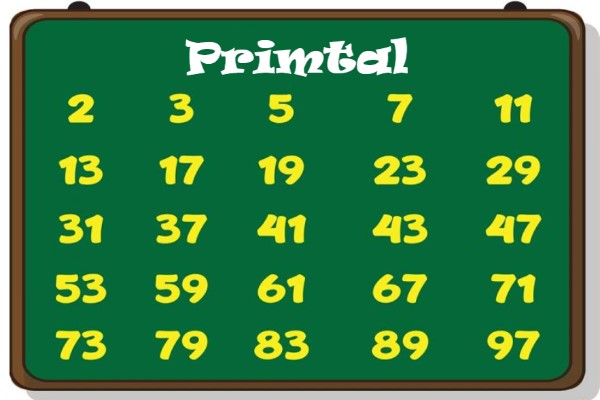 Primtal - her er en liste og tabel med de første 10.000 primtal